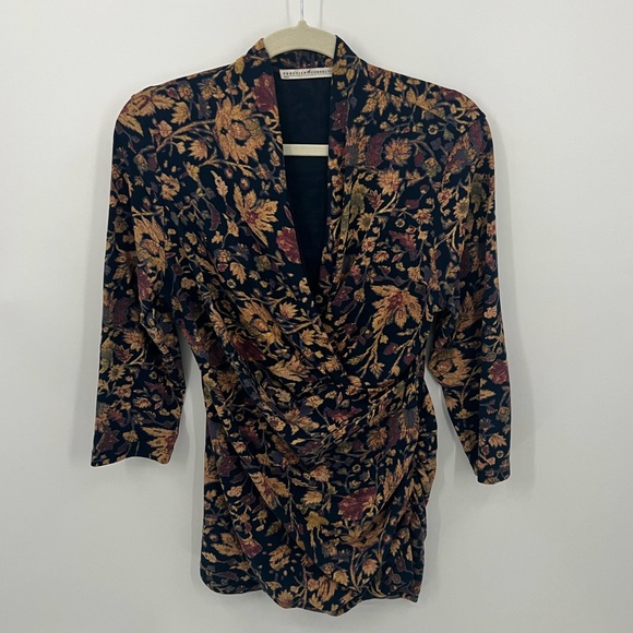 Peruvian Connection | Tops | Peruvian Connection Faux Wrap Floral Top ...